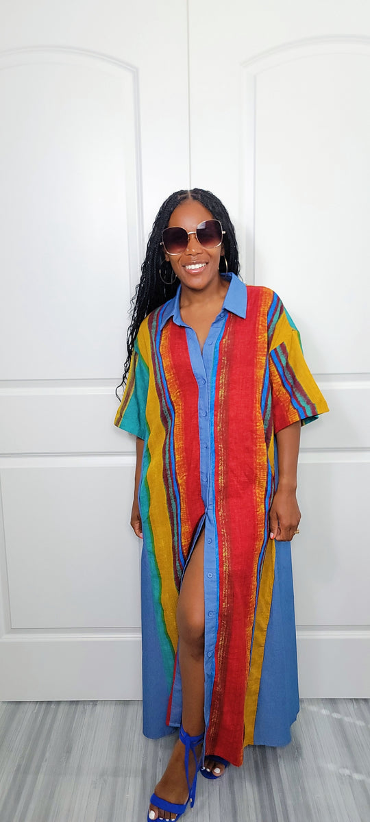 The" Nevada - Shirt Dress (Blue) – Janes Beauty Clothing