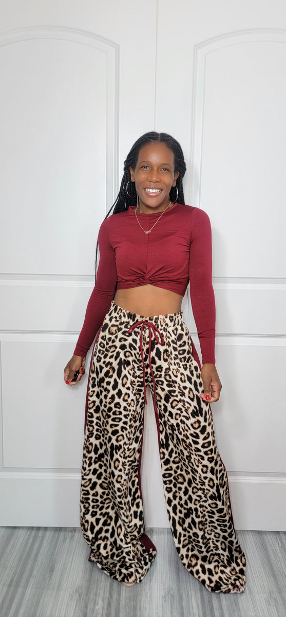 The " Allison" Set (Burgundy) – Janes Beauty Clothing